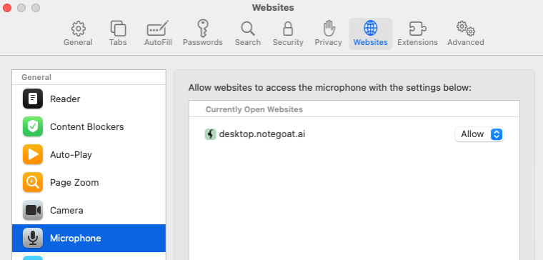 Enabling Microphone Access in Safari Browser – Support